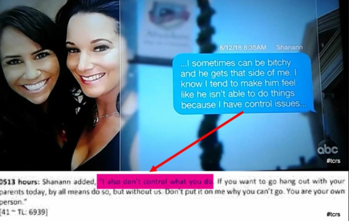 Texts Between Shan’ann Watts and Addy Molony – August 1 to August 13 ...
