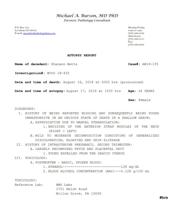 Shan’ann, Bella and Celeste Watts: 25 Page Autopsy Report | True Crime Rocket Science II